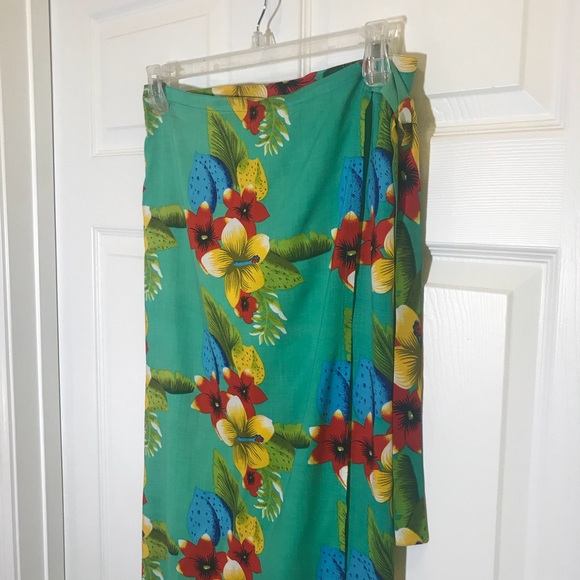 Mr. Buho | Skirts | Tropical Floral Print Wrap Maxi Skirt | Poshmark